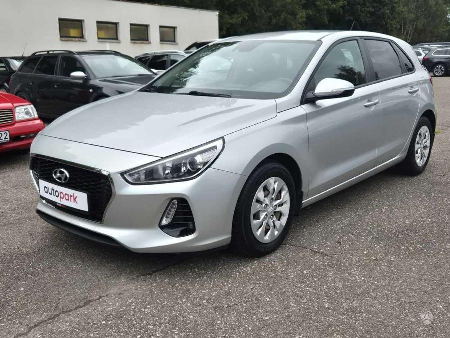 Pelēks Hyundai i30 2018 Viļņa, ar dzinēja tilpumu 1.37 L un nobraukumu 158 tūkst. km par 6999 €, foto 1 vietnē AUTOMOTO.COM.LV