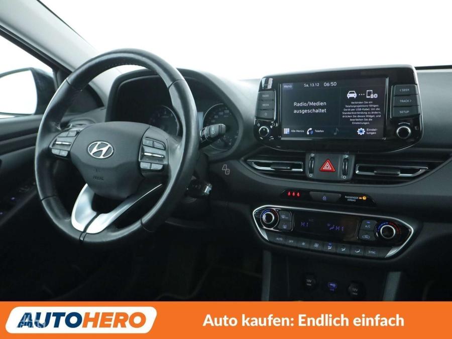 Grey Hyundai i30 2021 in Kaunas, with an engine capacity of 1.00 L and mileage of 38 thousand km for 21582 €, photo 13 on AUTOMOTO.COM.LV