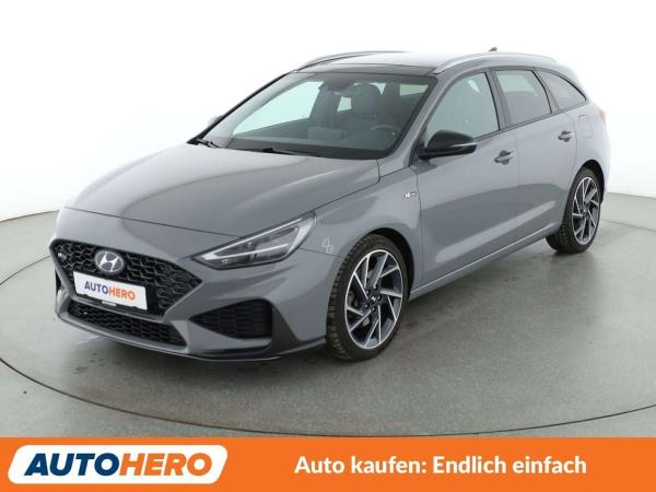 Grey Hyundai i30 2022 in Kaunas, with an engine capacity of 1.50 L and mileage of 24 thousand km for 27540 €, photo 1 on AUTOMOTO.COM.LV