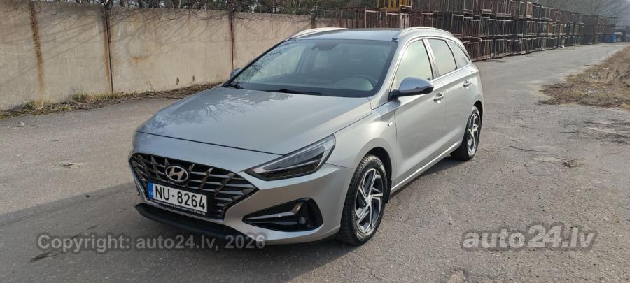 Grey Hyundai i30 2024 in Riga, with an engine capacity of 1.50 L and mileage of 38 thousand km for 18880 €, photo 1 on AUTOMOTO.COM.LV