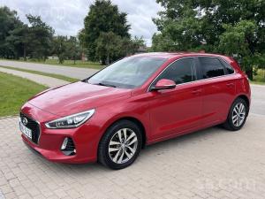 Sarkans Hyundai i30 2018 Limbaži, ar dzinēja tilpumu 1.60 L un nobraukumu 96 tūkst. km par 10550 €, foto  vietnē AUTOMOTO.COM.LV