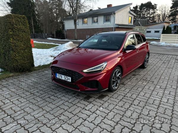 Red Hyundai i30 2022 in Tallinn, with an engine capacity of 1.50 L and mileage of 52 thousand km for 19500 €, photo 2 on AUTOMOTO.COM.LV