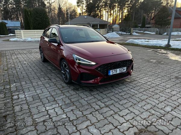 Red Hyundai i30 2022 in Tallinn, with an engine capacity of 1.50 L and mileage of 52 thousand km for 19500 €, photo 3 on AUTOMOTO.COM.LV