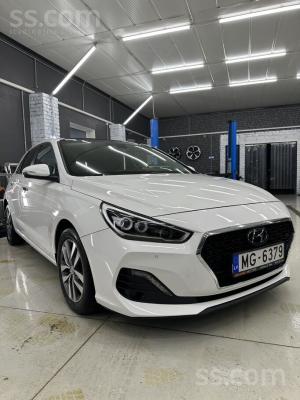 Белый Хендай i30 2019 в Рига, объемом двигателя 1.40 л и пробегом 68 тыс. км за 14499 €, фото  на AUTOMOTO.COM.LV