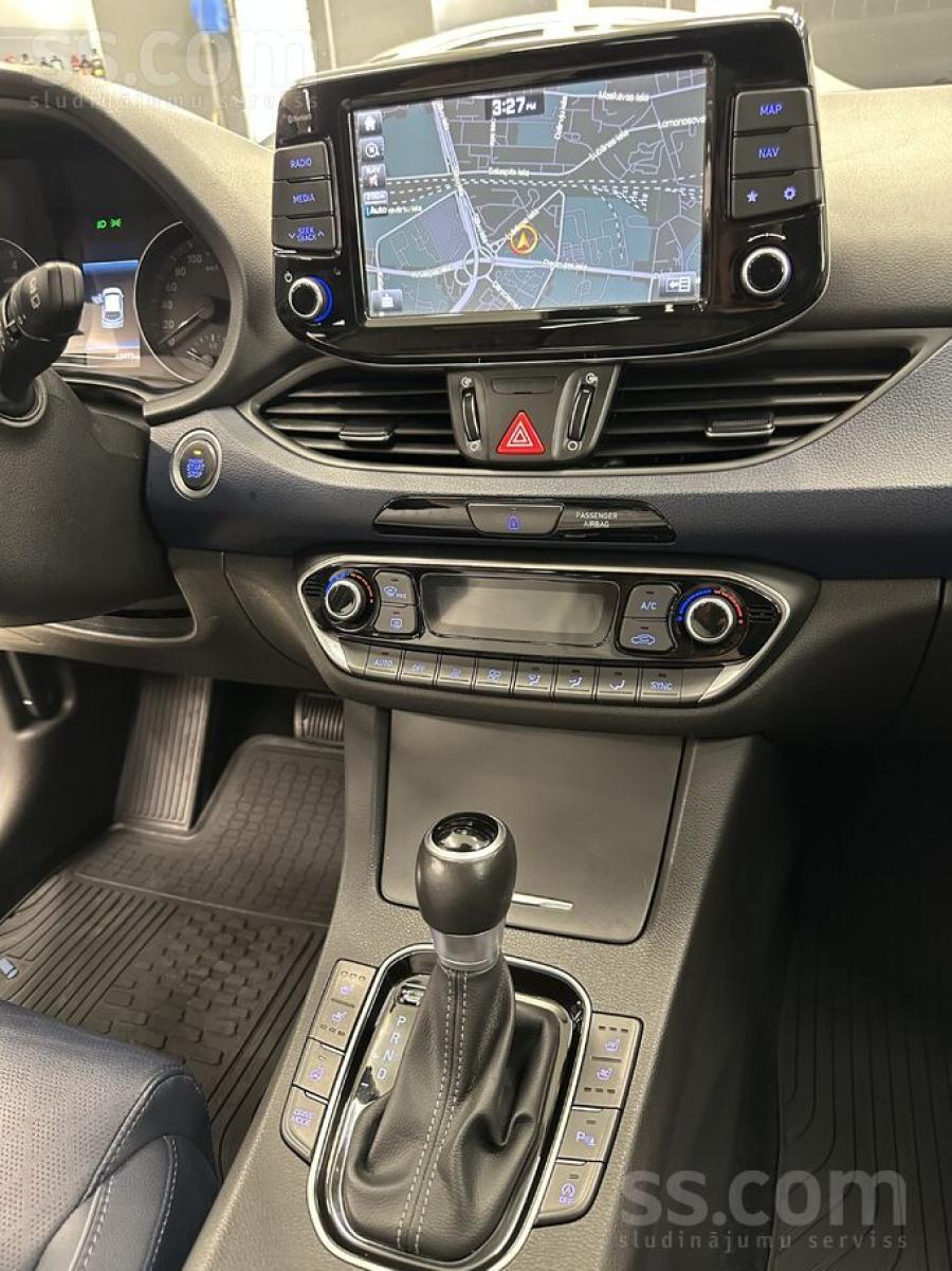 White Hyundai i30 2019 in Riga, with an engine capacity of 1.40 L and mileage of 68 thousand km for 14499 €, photo 10 on AUTOMOTO.COM.LV