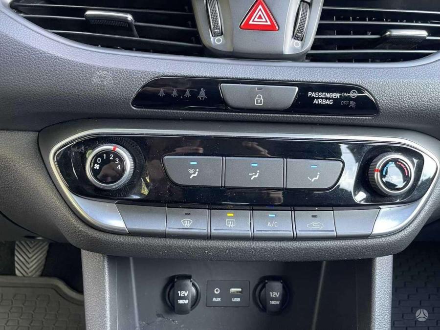 White Hyundai i30 2019 in Vilnius, with an engine capacity of 1.37 L and mileage of 77 thousand km for 7990 €, photo 18 on AUTOMOTO.COM.LV