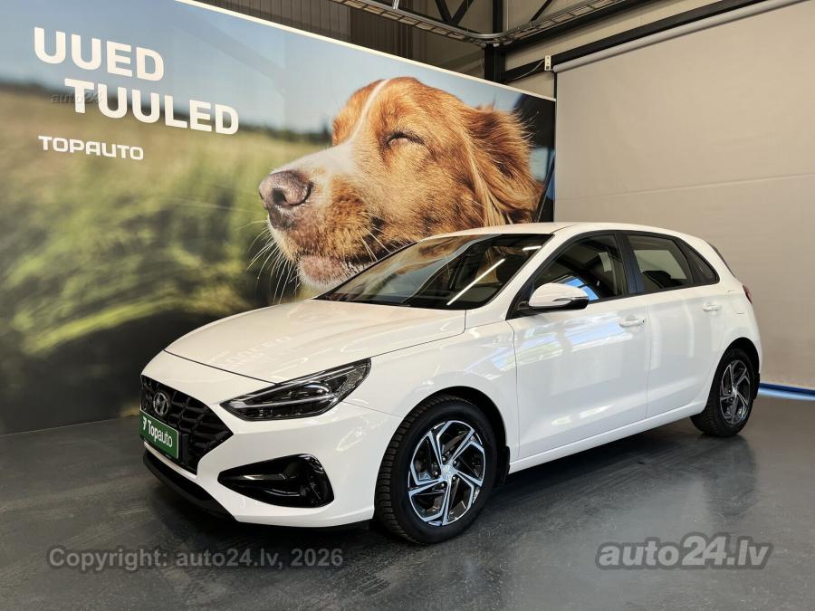 Balts Hyundai i30 2023 Tallina, ar dzinēja tilpumu 1.00 L un nobraukumu 46 tūkst. km par 16500 €, foto 1 vietnē AUTOMOTO.COM.LV