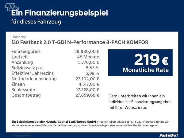 Белый Хендай i30 2021 в Каунас, объемом двигателя 2.00 л и пробегом 39 тыс. км за 32046 €, фото 3 на AUTOMOTO.COM.LV