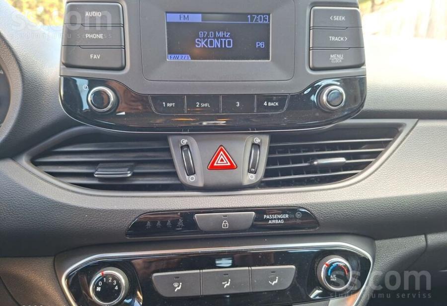 Balts Hyundai i30 2021 Valmiera, ar dzinēja tilpumu 1.50 L un nobraukumu 109 tūkst. km par 9900 €, foto 5 vietnē AUTOMOTO.COM.LV
