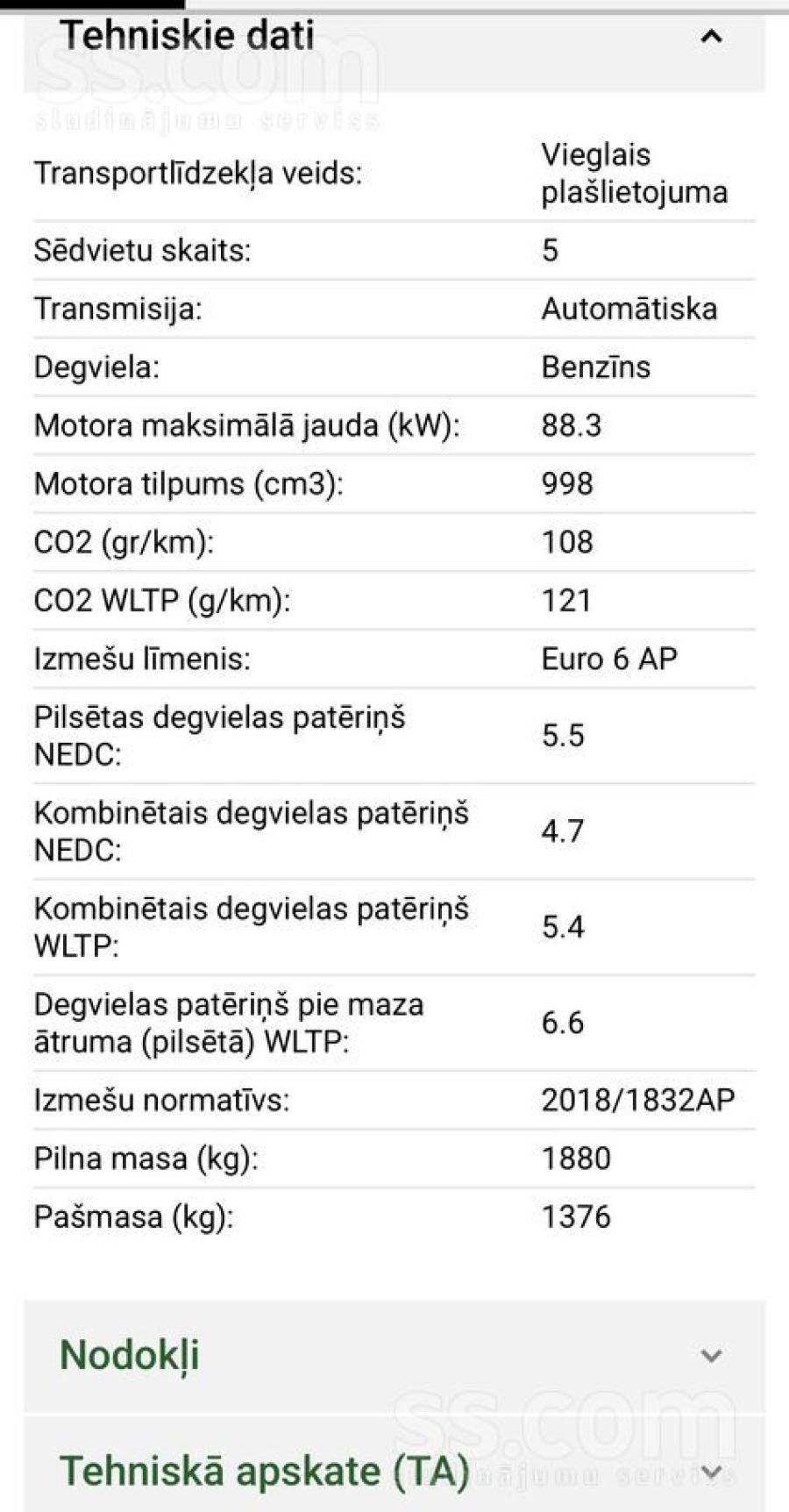 Balts Hyundai i30 2022 Jūrmala, ar dzinēja tilpumu 1.00 L un nobraukumu 96 tūkst. km par 13500 €, foto 14 vietnē AUTOMOTO.COM.LV