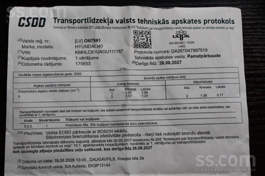 Melns Hyundai i40 2015 Daugavpils, ar dzinēja tilpumu 1.70 L un nobraukumu 175 tūkst. km par 5990 €, foto 27 vietnē AUTOMOTO.COM.LV
