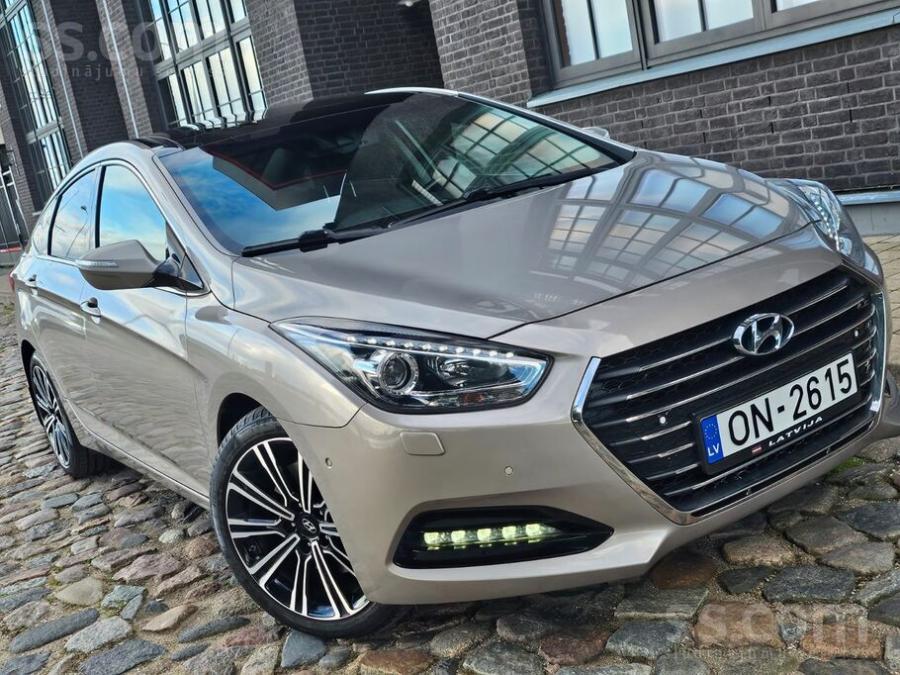 Grey Hyundai i40 2017 in Riga, with an engine capacity of 1.70 L and mileage of 187 thousand km for 7970 €, photo 1 on AUTOMOTO.COM.LV