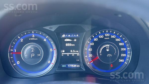 Grey Hyundai i40 2017 in Riga, with an engine capacity of 1.70 L and mileage of 177 thousand km for 7650 €, photo 9 on AUTOMOTO.COM.LV