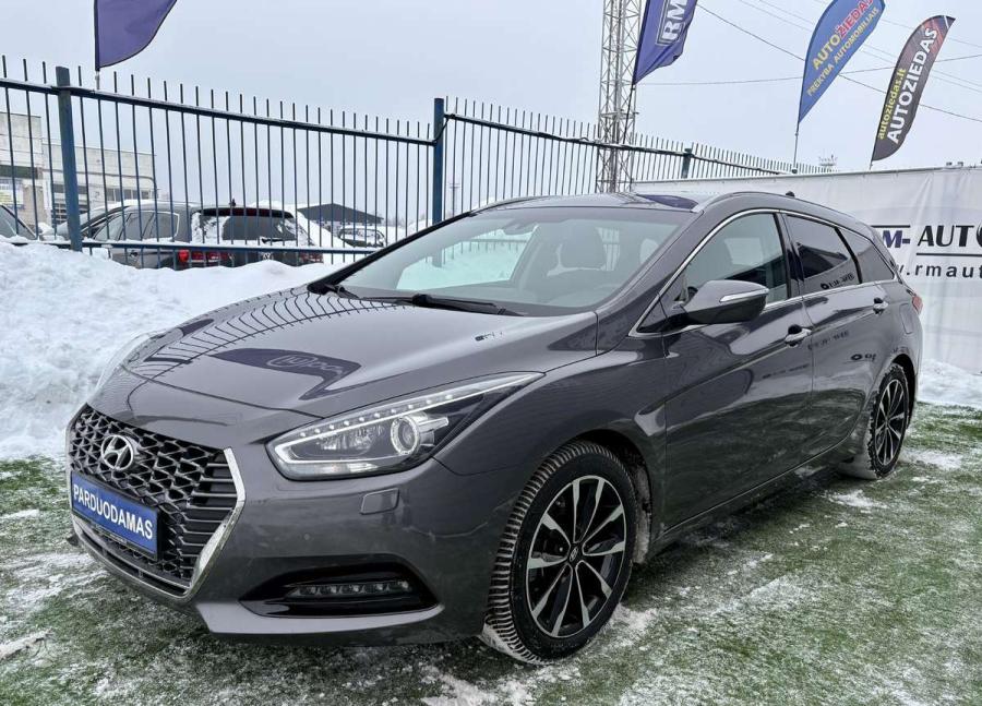 Pelēks Hyundai i40 2019 Panevēža, ar dzinēja tilpumu 1.60 L un nobraukumu 147 tūkst. km par 9500 €, foto 1 vietnē AUTOMOTO.COM.LV