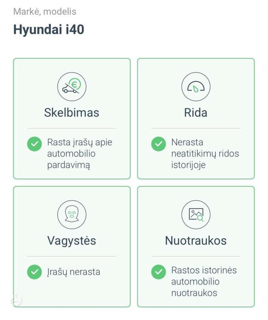 Белый Хендай и40 2013 в Вильнюс, объемом двигателя 1.69 л и пробегом 259 тыс. км за 3700 €, фото 26 на AUTOMOTO.COM.LV
