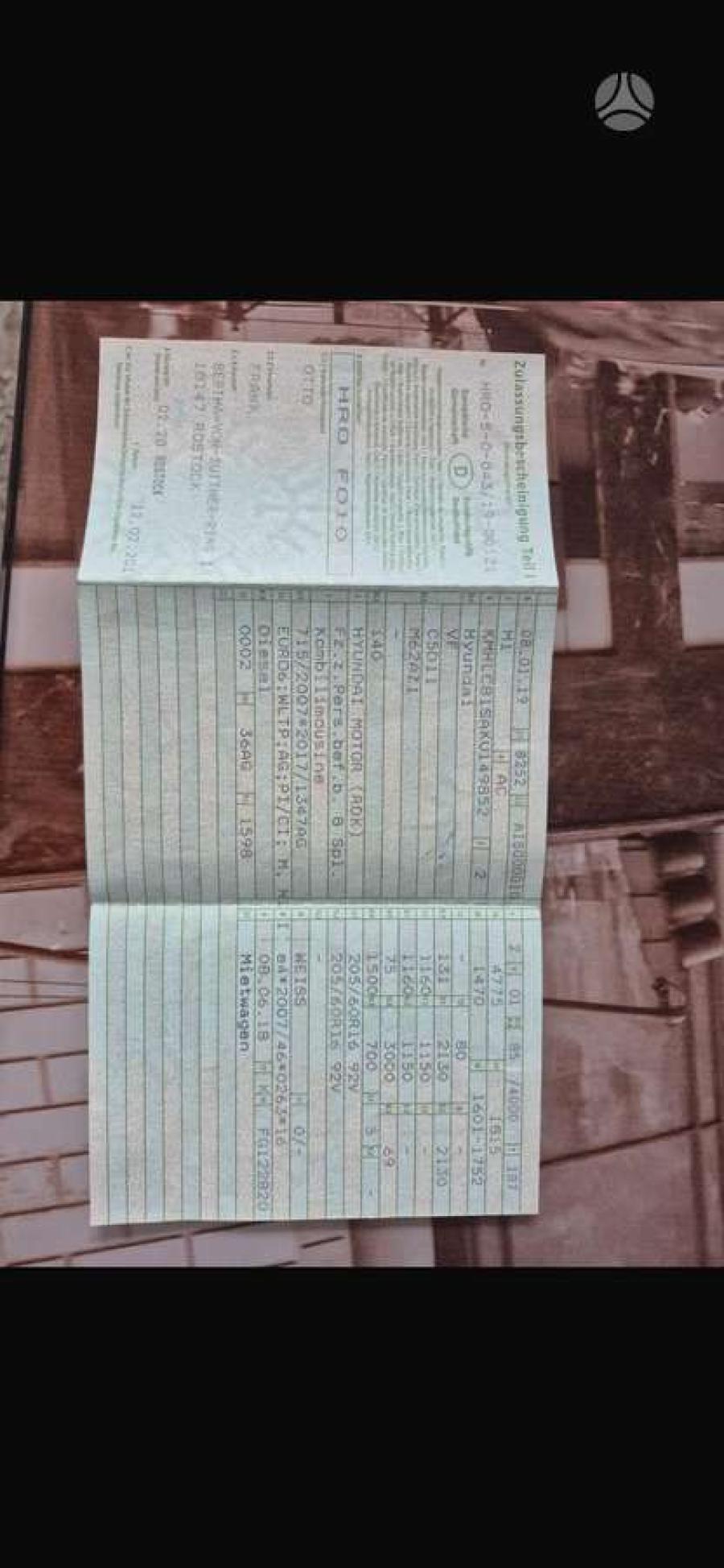 Белый Хендай и40 2019 в Каунас, объемом двигателя 1.69 л и пробегом 330 тыс. км за 4900 €, фото 22 на AUTOMOTO.COM.LV