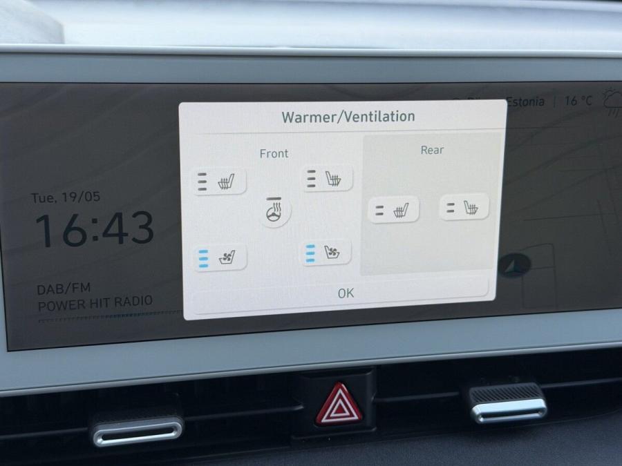 Melns Hyundai Ioniq 5 2021 Pērnava, ar dzinēja tilpumu 0.00 L un nobraukumu 146 tūkst. km par 27450 €, foto 15 vietnē AUTOMOTO.COM.LV