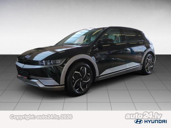 Black Hyundai Ioniq 5 2024 in Tallinn, with an engine capacity of 0.00 L and mileage of 14 thousand km for 39990 €, photo 1 on AUTOMOTO.COM.LV