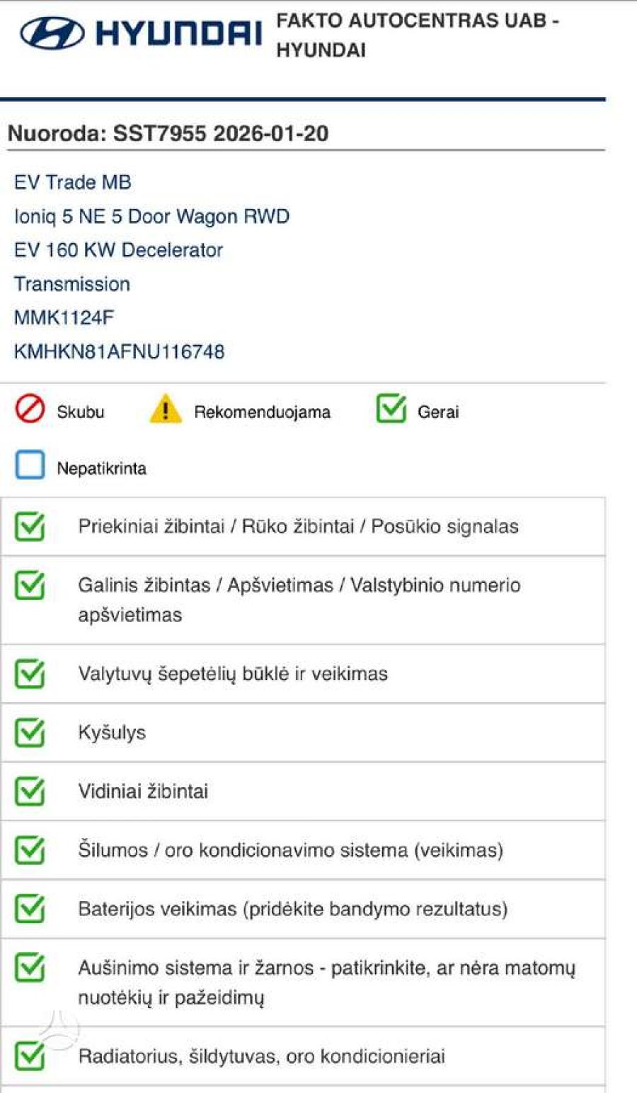 Pelēks Hyundai Ioniq 5 2022 Viļņa, ar dzinēja tilpumu 0.00 L un nobraukumu 90 tūkst. km par 24800 €, foto 34 vietnē AUTOMOTO.COM.LV