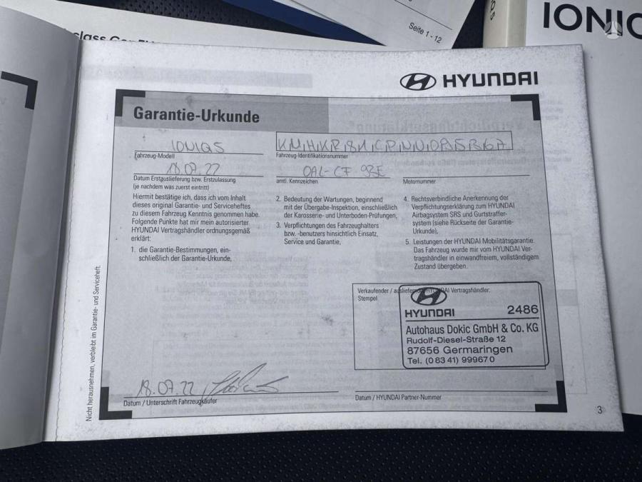 Pelēks Hyundai Ioniq 5 2022 Viļņa, ar dzinēja tilpumu 0.00 L un nobraukumu 100 tūkst. km par 26950 €, foto 32 vietnē AUTOMOTO.COM.LV