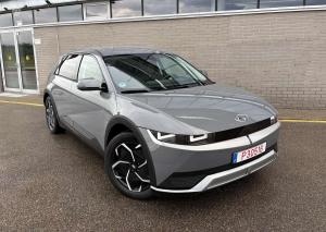Grey Hyundai Ioniq 5 2023 in Kedainiai, with an engine capacity of 0.00 L and mileage of 42 thousand km for 28950 €, photo  on AUTOMOTO.COM.LV