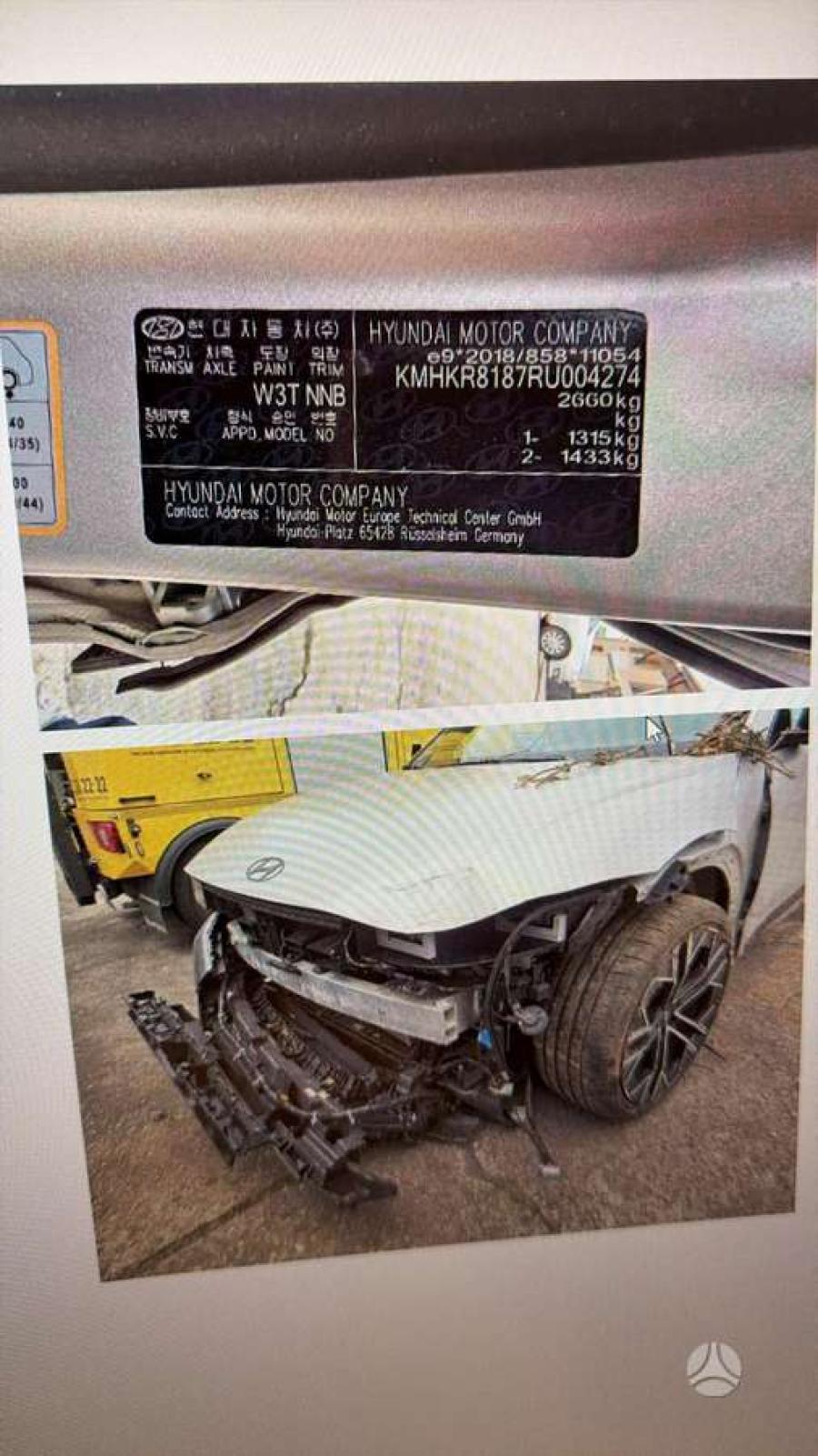 Pelēks Hyundai Ioniq 5 2025 Marijampole, ar dzinēja tilpumu 0.00 L un nobraukumu 8 tūkst. km par 21000 €, foto 9 vietnē AUTOMOTO.COM.LV