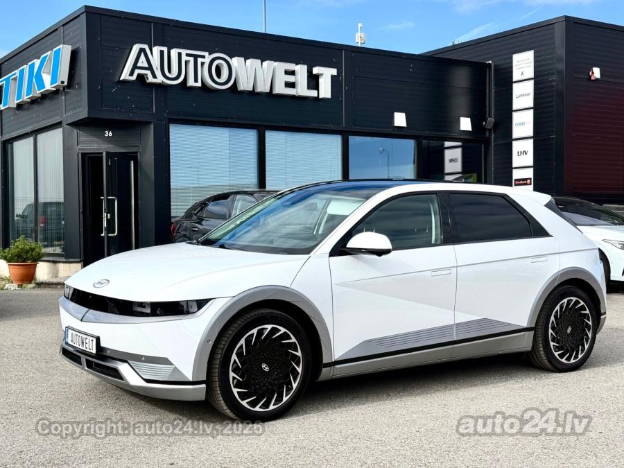 White Hyundai Ioniq 5 2022 in Tallinn, with an engine capacity of 0.00 L and mileage of 53 thousand km for 34900 €, photo 1 on AUTOMOTO.COM.LV