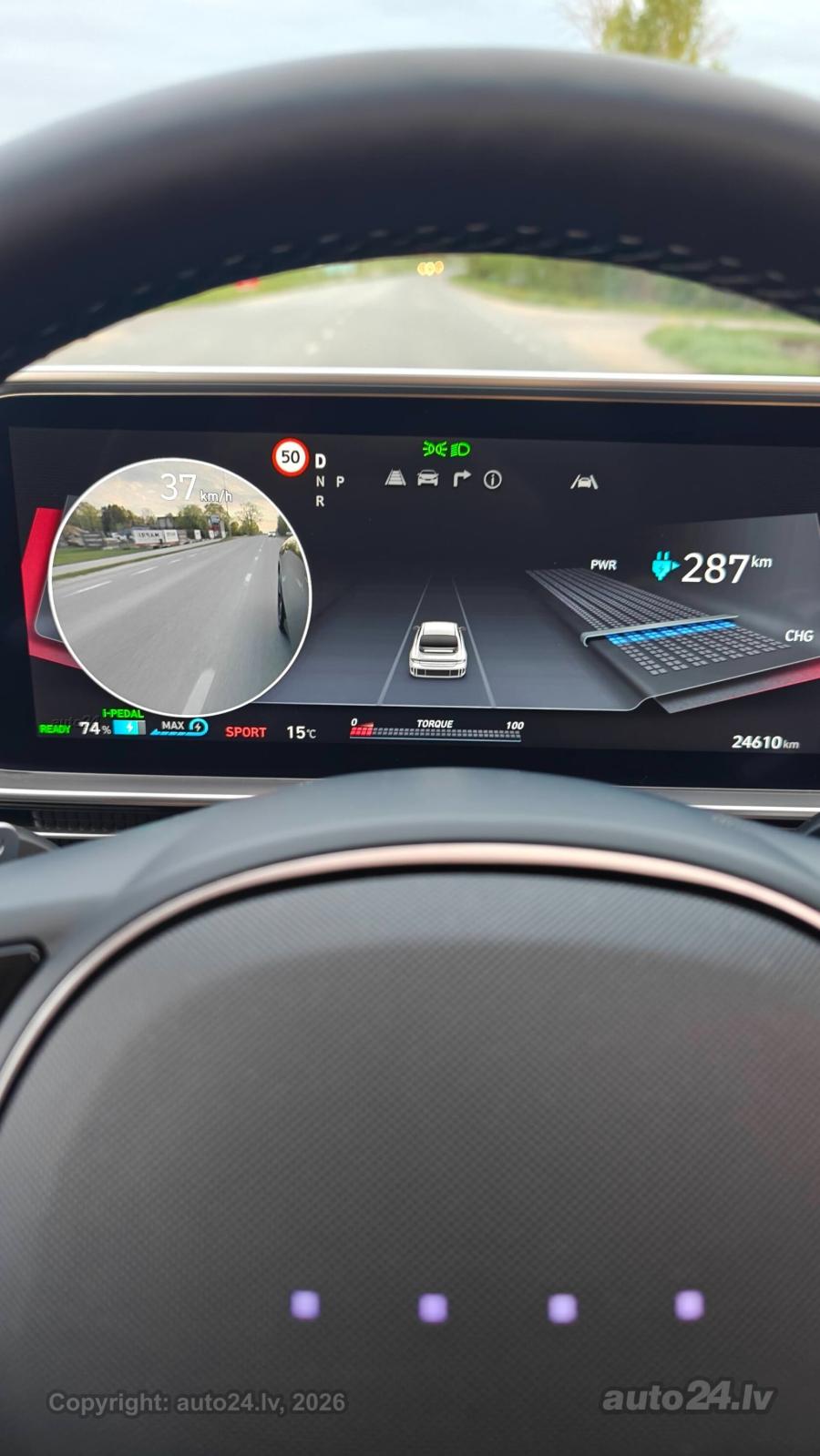 Синий Хендай IONIQ 6 2023 в Таллин, объемом двигателя 0.00 л и пробегом 25 тыс. км за 33900 €, фото 17 на AUTOMOTO.COM.LV