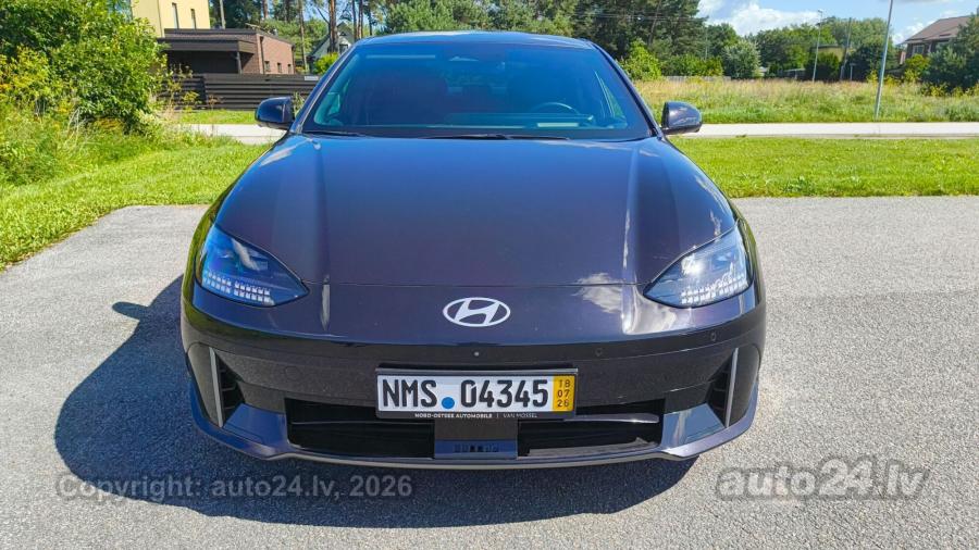 Blue Hyundai IONIQ 6 2023 in Tallinn, with an engine capacity of 0.00 L and mileage of 62 thousand km for 34999 €, photo 10 on AUTOMOTO.COM.LV
