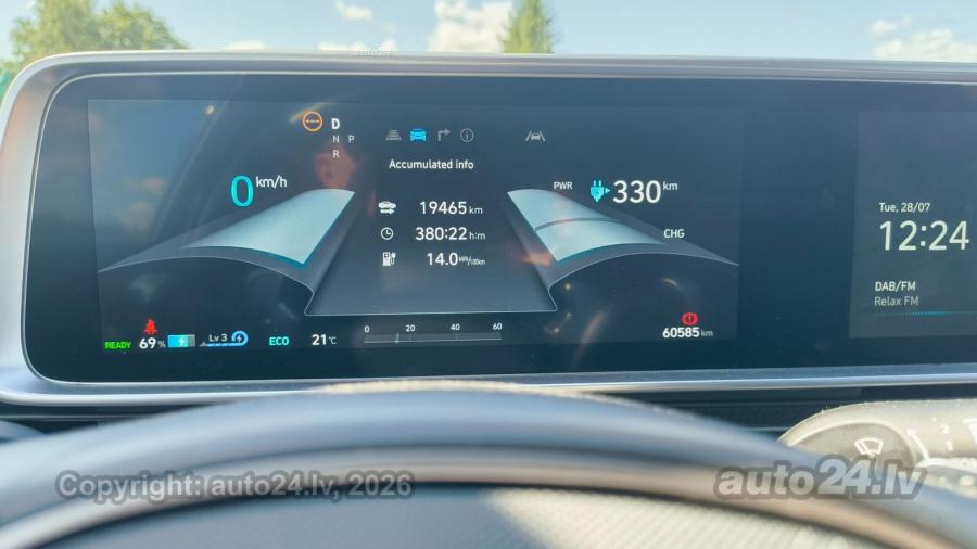Blue Hyundai IONIQ 6 2023 in Tallinn, with an engine capacity of 0.00 L and mileage of 62 thousand km for 34999 €, photo 13 on AUTOMOTO.COM.LV