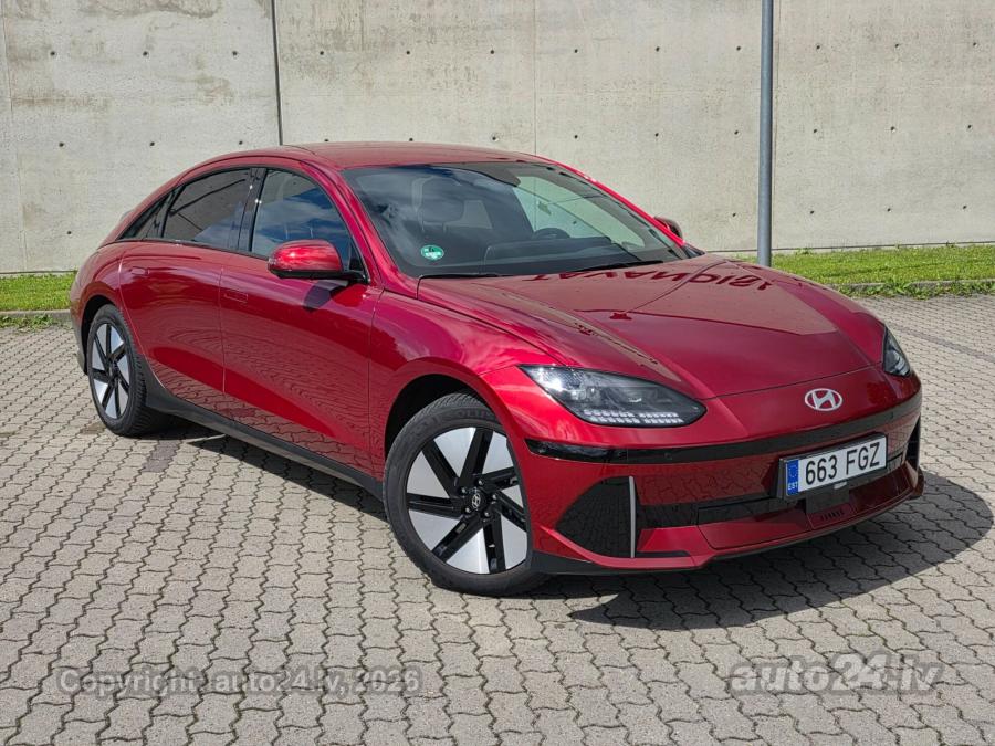 Sarkans Hyundai IONIQ 6 2023 Viljandi, ar dzinēja tilpumu 0.00 L un nobraukumu 12 tūkst. km par 28999 €, foto 1 vietnē AUTOMOTO.COM.LV
