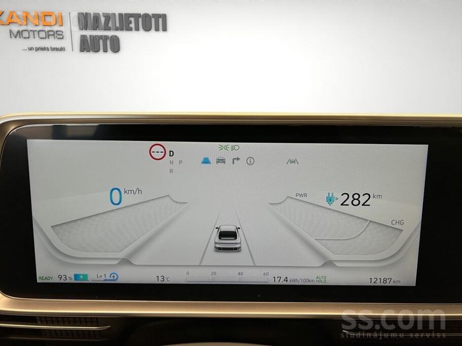 Black Hyundai Ioniq 2024 in Riga, with an engine capacity of 0.00 L and mileage of 12 thousand km for 28990 €, photo 13 on AUTOMOTO.COM.LV