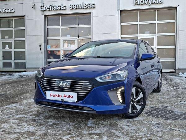 Blue Hyundai Ioniq 2019 in Vilnius, with an engine capacity of 1.58 L and mileage of 73 thousand km for 15000 €, photo 1 on AUTOMOTO.COM.LV