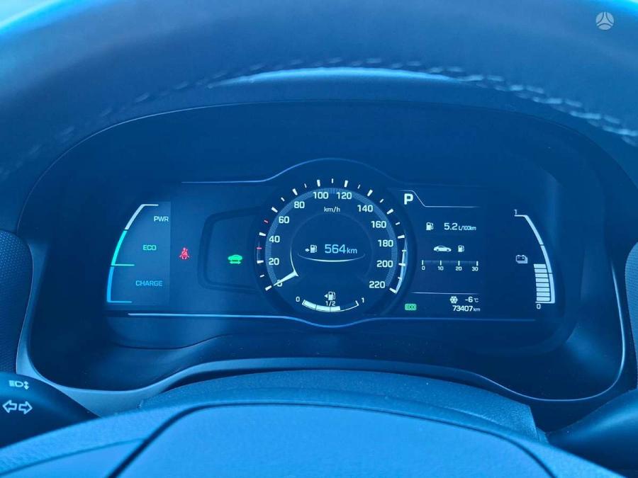 Blue Hyundai Ioniq 2019 in Vilnius, with an engine capacity of 1.58 L and mileage of 73 thousand km for 15000 €, photo 17 on AUTOMOTO.COM.LV