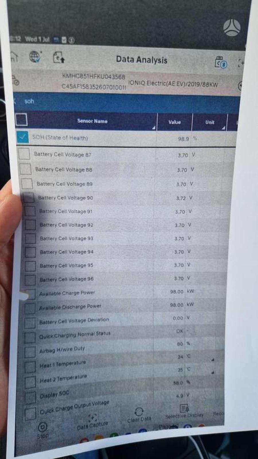 Zils Hyundai Ioniq 2019 Viļņa, ar dzinēja tilpumu 0.00 L un nobraukumu 120 tūkst. km par 12500 €, foto 35 vietnē AUTOMOTO.COM.LV