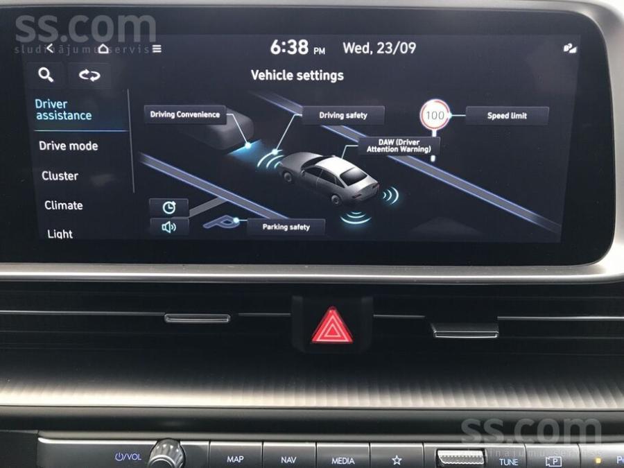 Blue Hyundai Ioniq 2023 in Riga, with an engine capacity of 0.00 L and mileage of 57 thousand km for 28750 €, photo 18 on AUTOMOTO.COM.LV