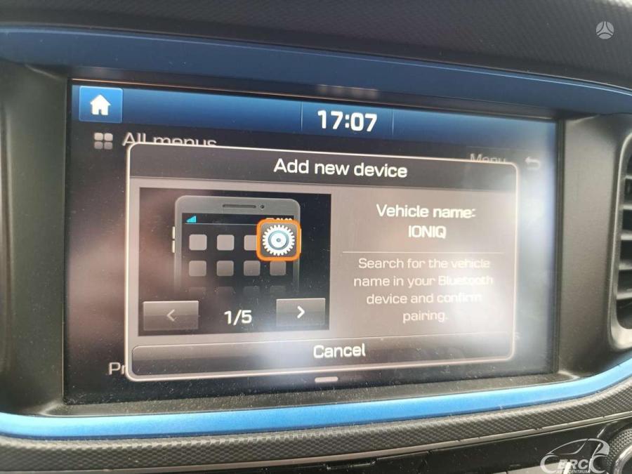 Pelēks Hyundai Ioniq 2016 Viļņa, ar dzinēja tilpumu 1.58 L un nobraukumu 219 tūkst. km par 7500 €, foto 29 vietnē AUTOMOTO.COM.LV