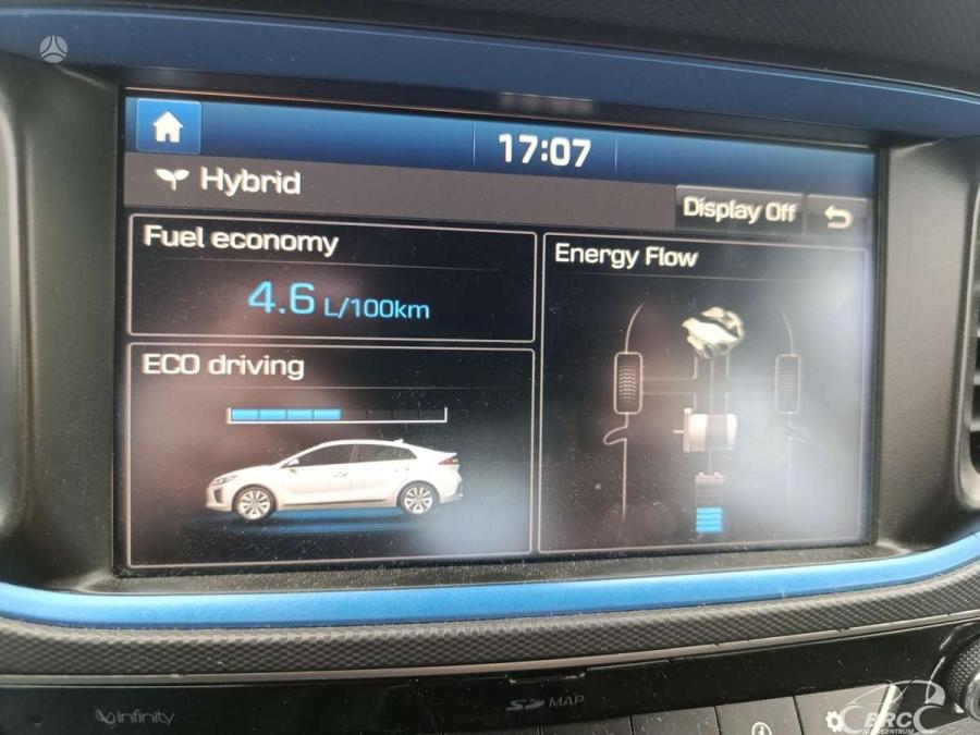 Pelēks Hyundai Ioniq 2016 Viļņa, ar dzinēja tilpumu 1.58 L un nobraukumu 219 tūkst. km par 7500 €, foto 30 vietnē AUTOMOTO.COM.LV
