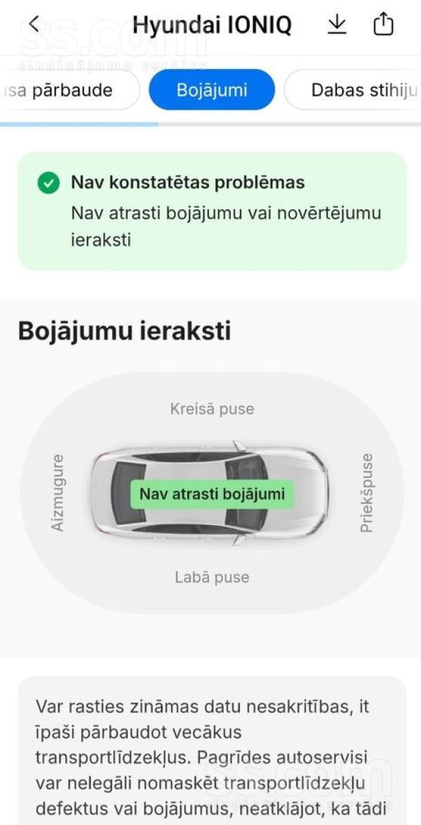 Hyundai Ioniq 2021 in Jelgava, with an engine capacity of 1.60 L and mileage of 54 thousand km for 13900 €, photo 2 on AUTOMOTO.COM.LV