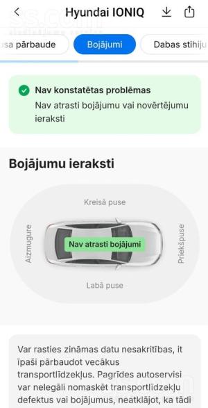Хендай Ioniq 2021 в Елгава, объемом двигателя 1.60 л и пробегом 54 тыс. км за 13900 €, фото 3 на AUTOMOTO.COM.LV