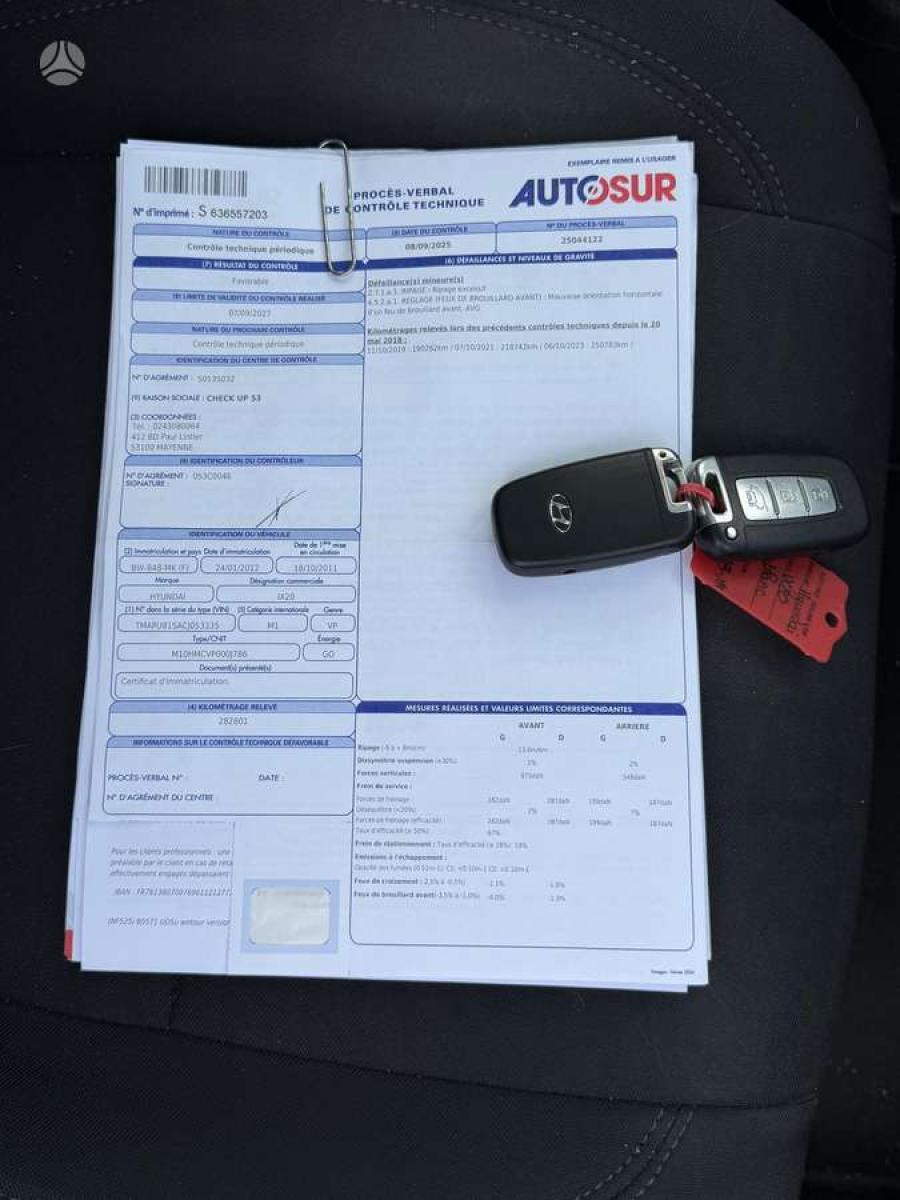 Balts Hyundai ix20 2011 Tauragė, ar dzinēja tilpumu 1.58 L un nobraukumu 293 tūkst. km par 2900 €, foto 22 vietnē AUTOMOTO.COM.LV