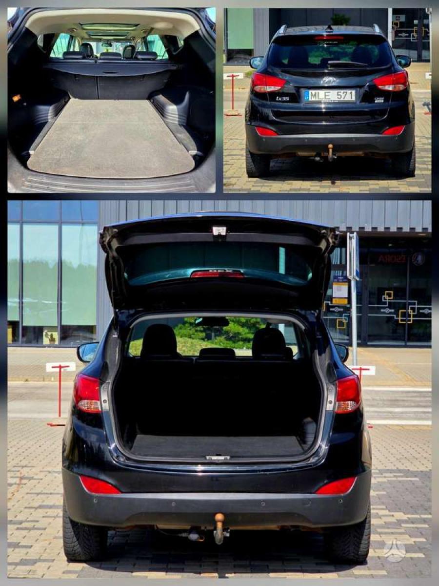 Black Hyundai ix35 2015 in Siauliai, with an engine capacity of 2.00 L and mileage of 265 thousand km for 7500 €, photo 12 on AUTOMOTO.COM.LV