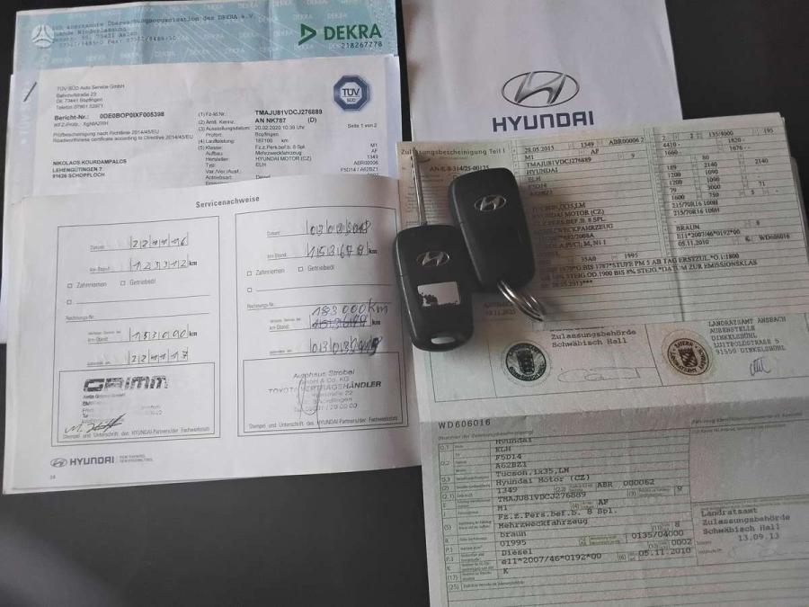 Brown Hyundai ix35 2013 in Siauliai, with an engine capacity of 2.00 L and mileage of 282 thousand km for 5750 €, photo 14 on AUTOMOTO.COM.LV