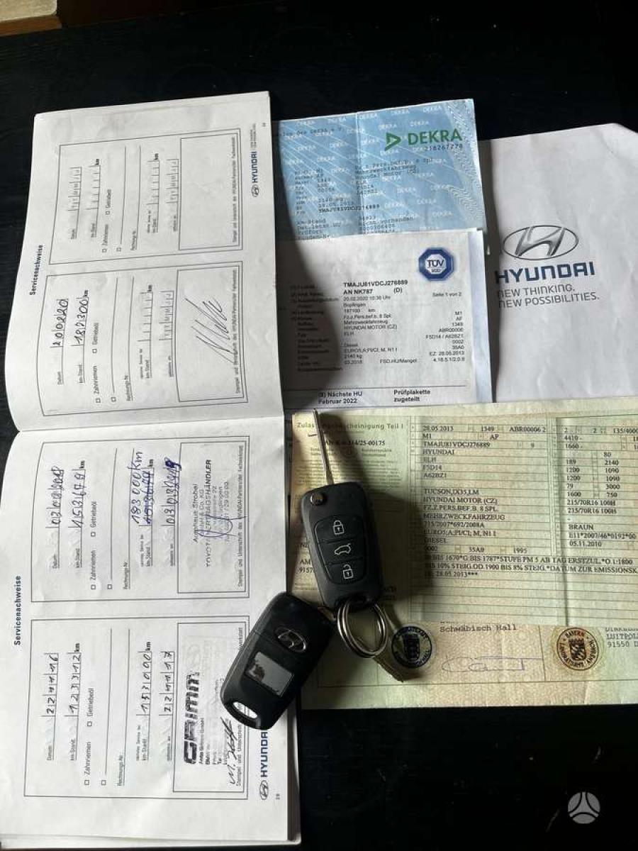 Brown Hyundai ix35 2013 in Siauliai, with an engine capacity of 2.00 L and mileage of 283 thousand km for 5900 €, photo 20 on AUTOMOTO.COM.LV