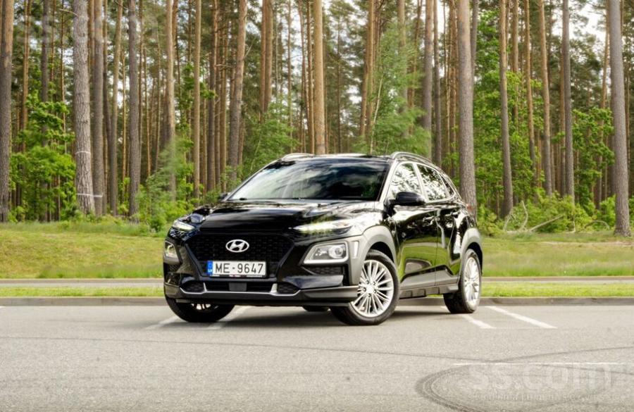 Melns Hyundai Kona 2019 Rīga, ar dzinēja tilpumu 1.60 L un nobraukumu 142 tūkst. km par 12590 €, foto 1 vietnē AUTOMOTO.COM.LV