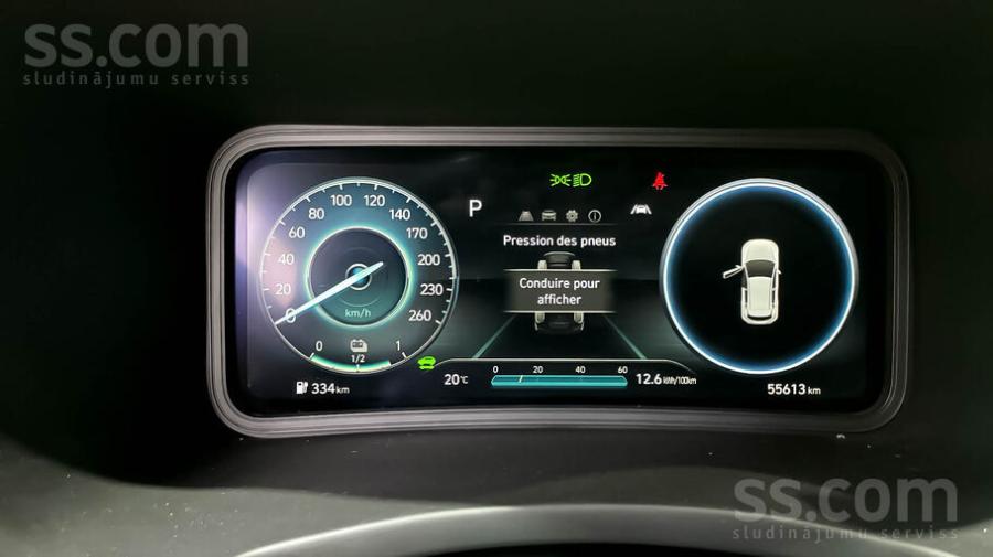 Black Hyundai Kona 2022 in Riga, with an engine capacity of 0.00 L and mileage of 55 thousand km for 18888 €, photo 7 on AUTOMOTO.COM.LV