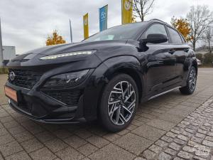 Black Hyundai Kona 2023 in Kaunas, with an engine capacity of 1.00 L and mileage of 11 thousand km for 23945 €, photo 8 on AUTOMOTO.COM.LV