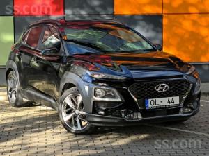Black Hyundai Kona 2019 in Riga, with an engine capacity of 1.00 L and mileage of 193 thousand km for 10300 €, photo  on AUTOMOTO.COM.LV