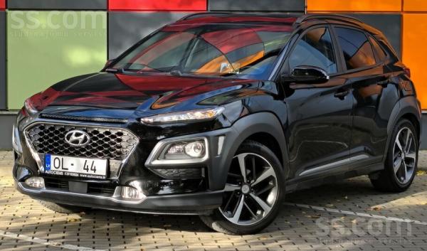 Black Hyundai Kona 2019 in Riga, with an engine capacity of 1.00 L and mileage of 193 thousand km for 10300 €, photo 4 on AUTOMOTO.COM.LV