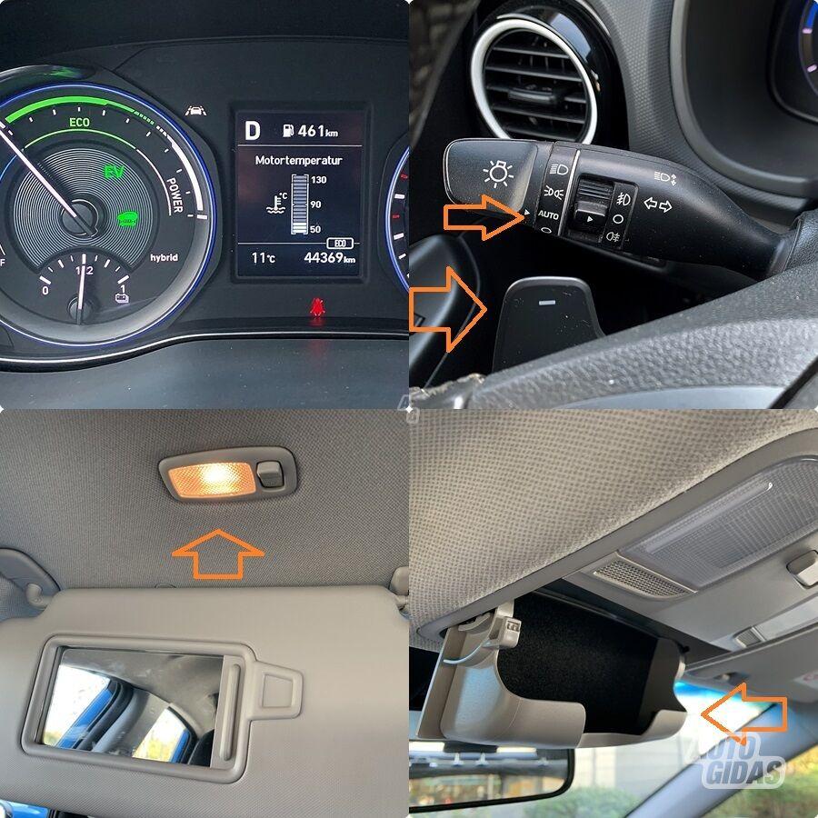 Blue Hyundai Kona 2019 in Panevezys, with an engine capacity of 1.60 L and mileage of 45 thousand km for 15300 €, photo 12 on AUTOMOTO.COM.LV